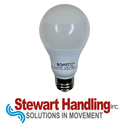 LIGHT BULB STANDARD BASE LED 24VDC, 9.2 WATT SATCO S15011 PN# 65700-224