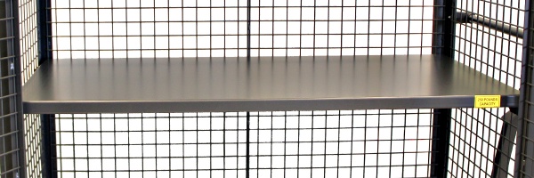 48 in. x 24 in. Metal Shelf for Security Truck - Red